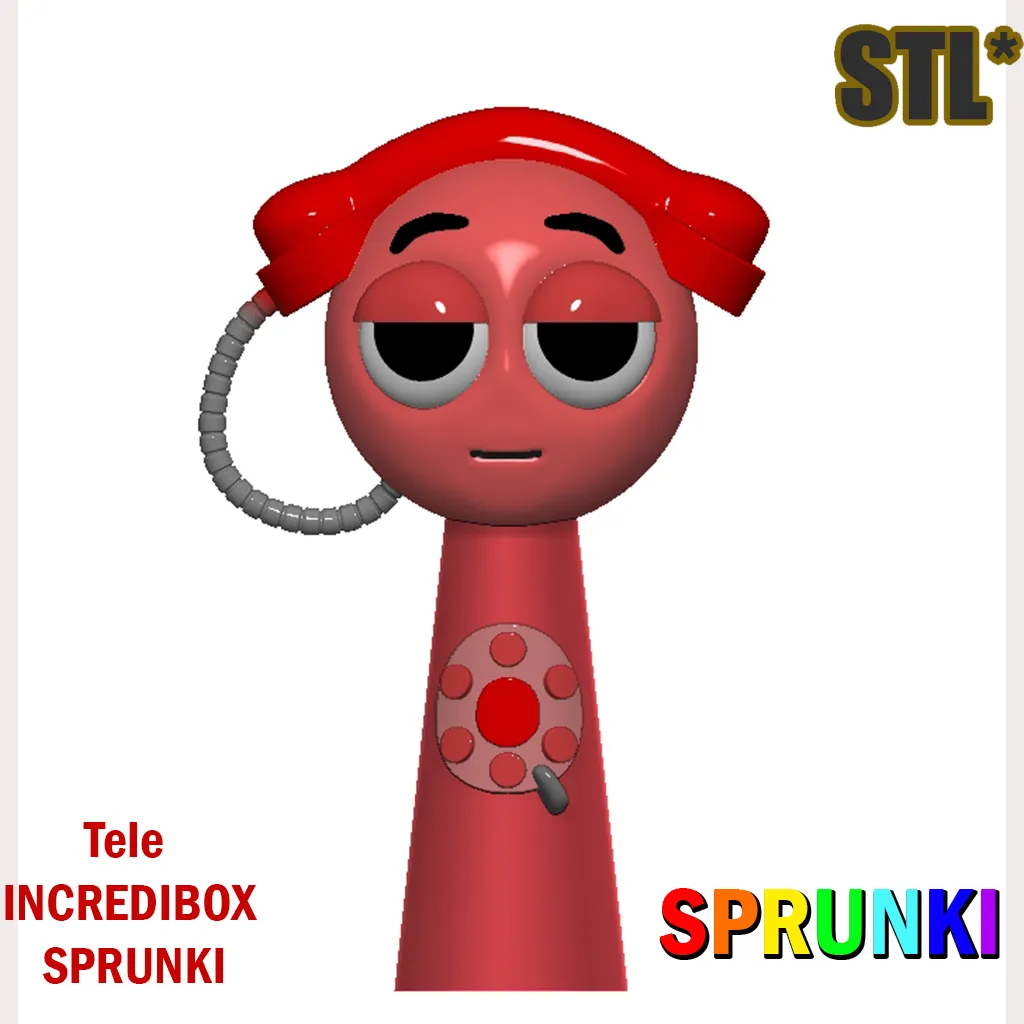 Other STL Download - Tele Sprunki Incredibox STL 3D Character Fanartby ...