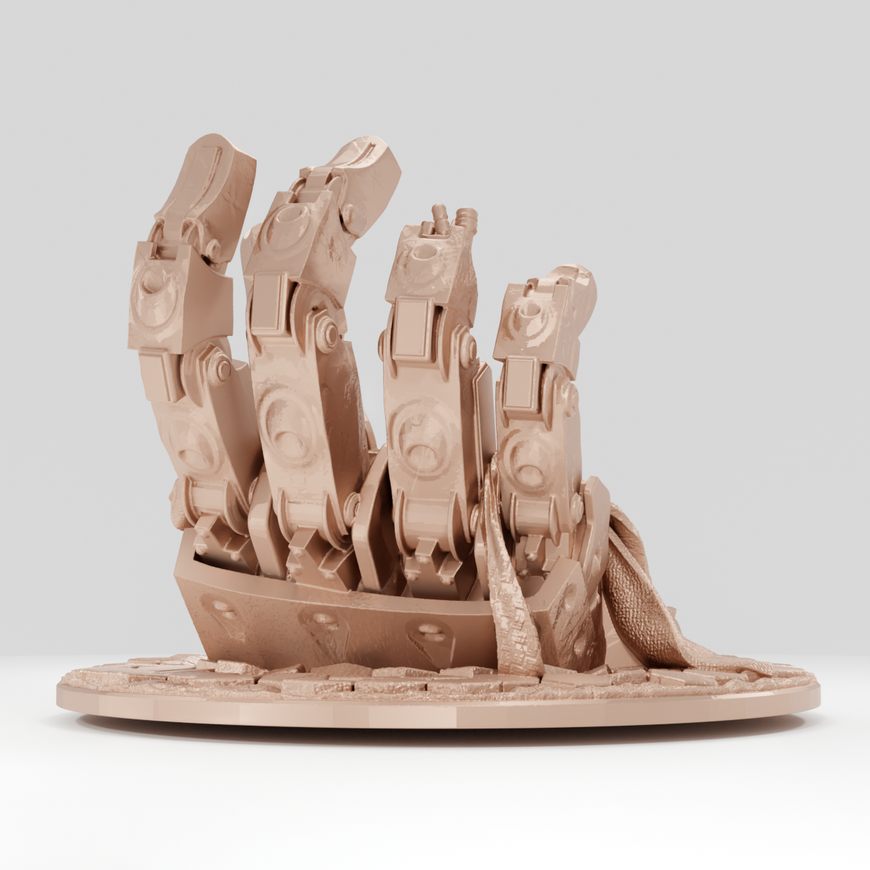 Robotic Hand Stand for Xbox / Ps controllers | 3D models download ...