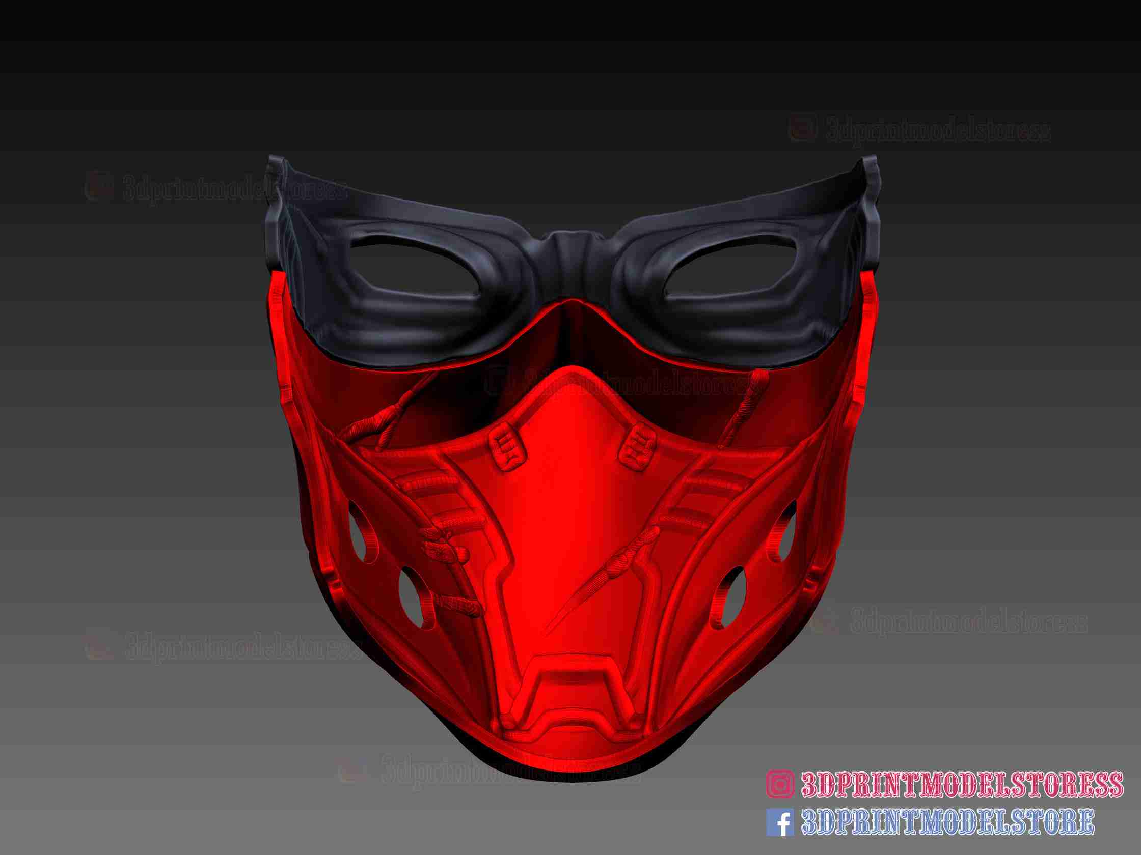 Red Hood Mask - DC Comics Cosplay | 3D models download | Creality Cloud