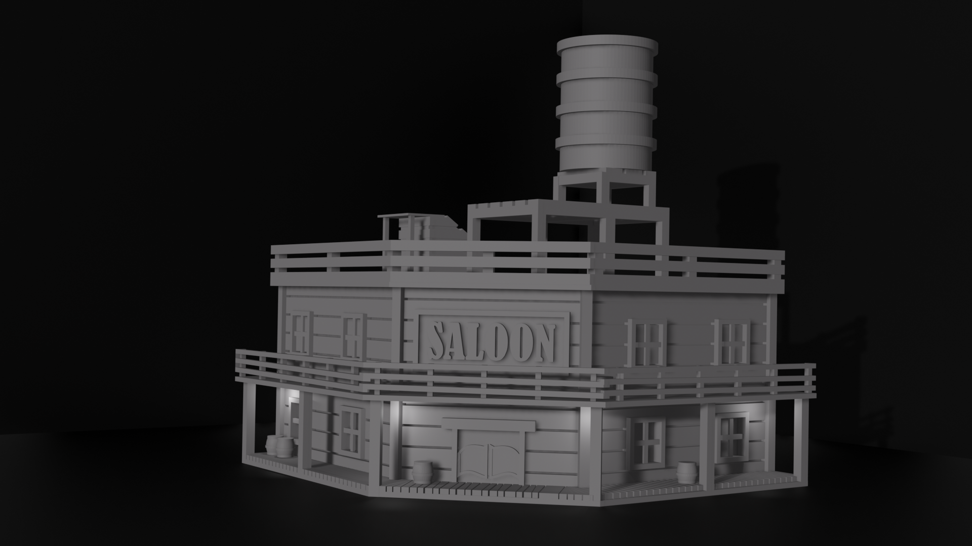 WILD WEST-SALOON | 3D models download | Creality Cloud