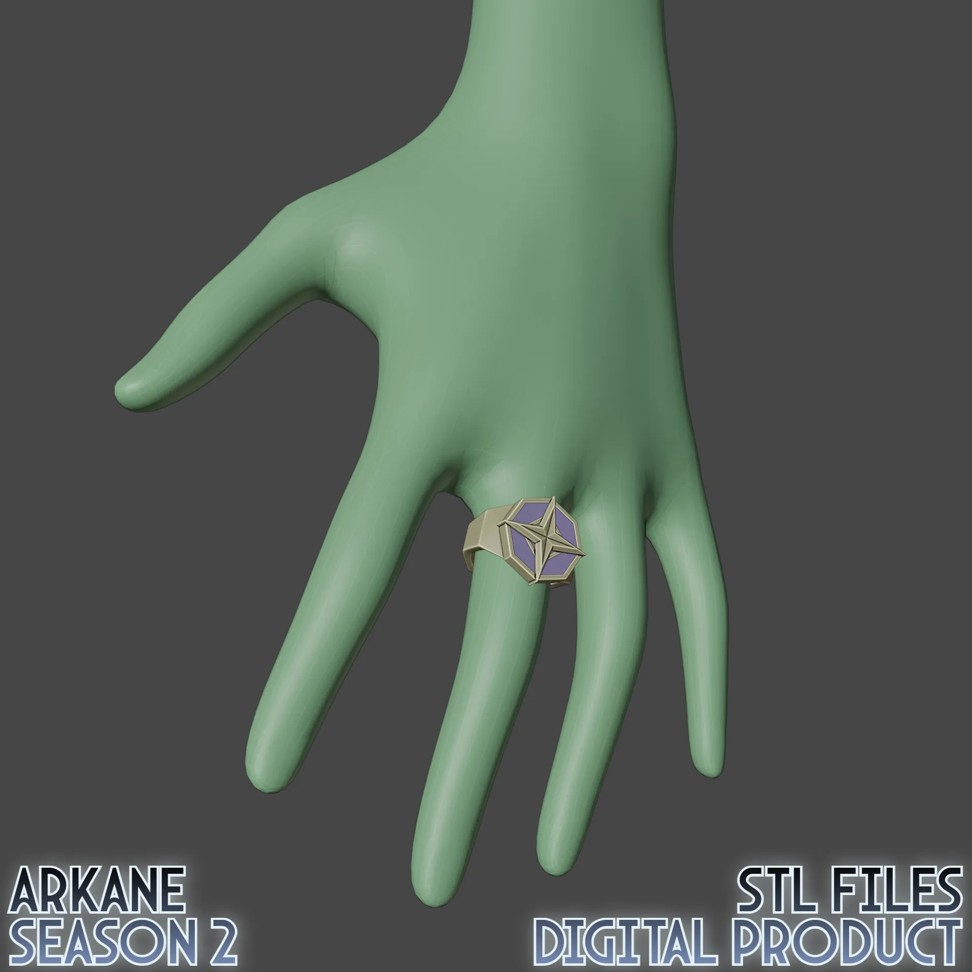 Cosplay STL Download - Ambessa Medarda Noxus Cosplay Ring Arcaneby ...