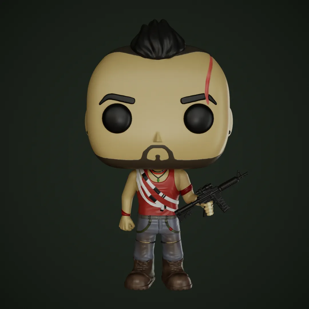Characters & Creatures STL Download - Funko Vaas Montenegro - Far Cryby Axos3D