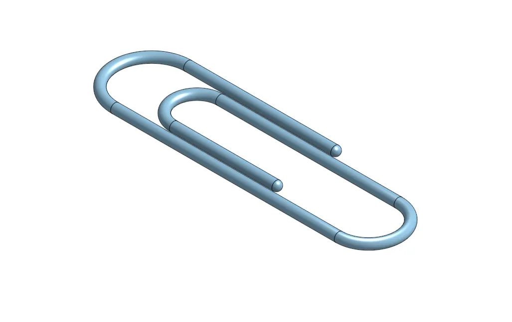 Stationery & Learning Tools STL Download - Large paperclipby NateDub06