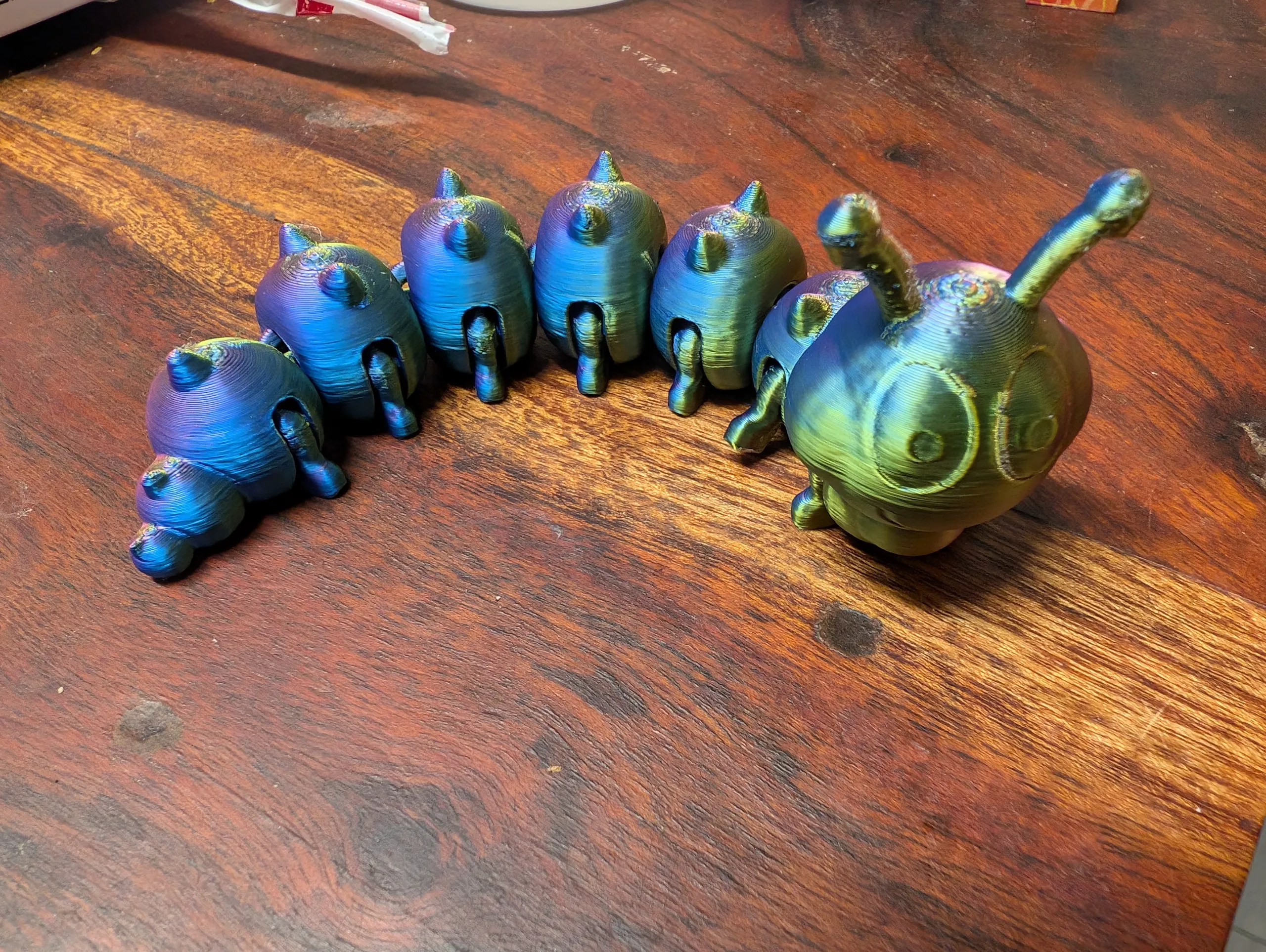 3D打印模型 | 3MF文件 | Cataflex - Cute Flexi Caterpillar. Free and easy to ...