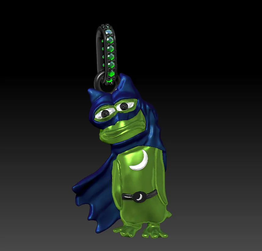 Jewelry & Accessories STL Download - Pendant Pepe the Frogby Jeweler ...