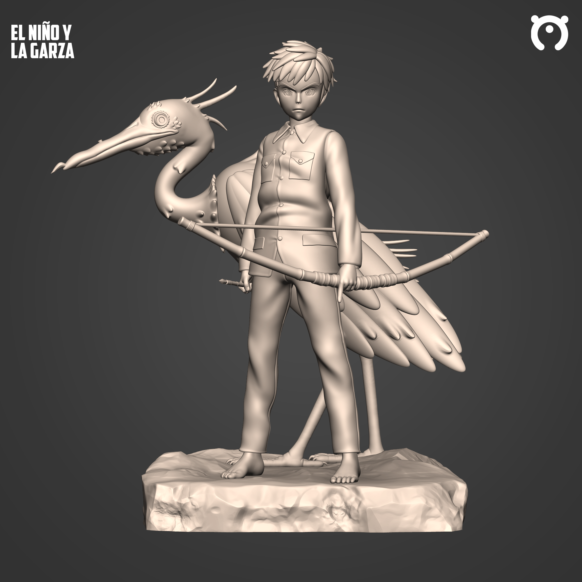 El niño y la garza | 3D models download | Creality Cloud