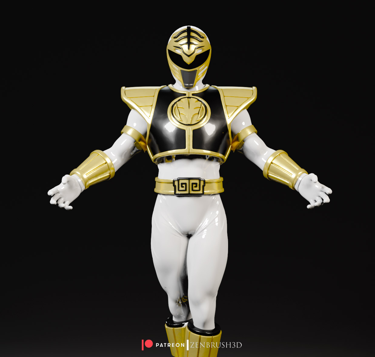 DUO PACK WHITE RANGER - MORPHIN POWER RANGERS 3D PRINTING | 3D-Modelle ...