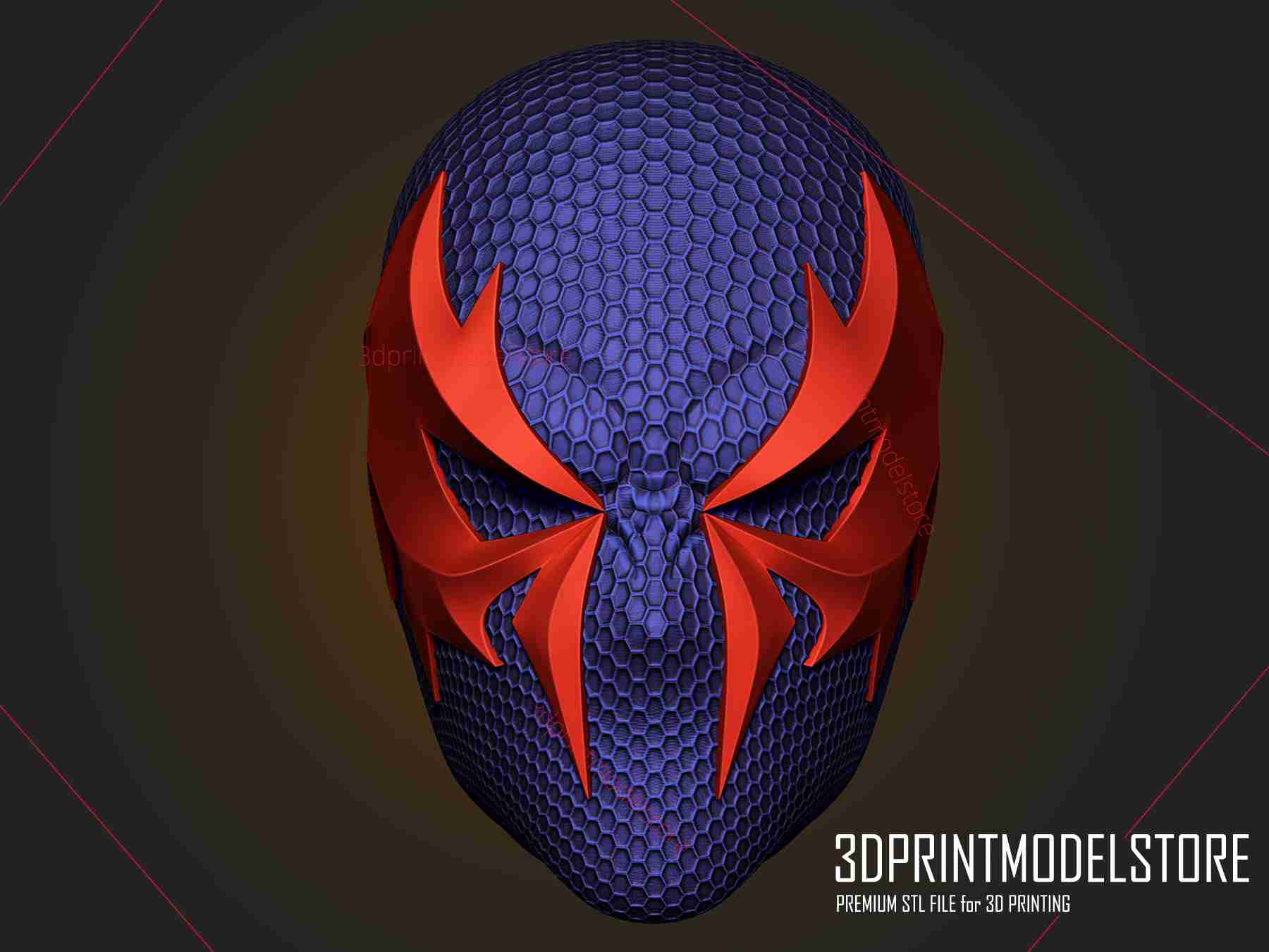 Spiderman 2099 Mask - Marvel Cosplay Halloween Costume | 3D models ...