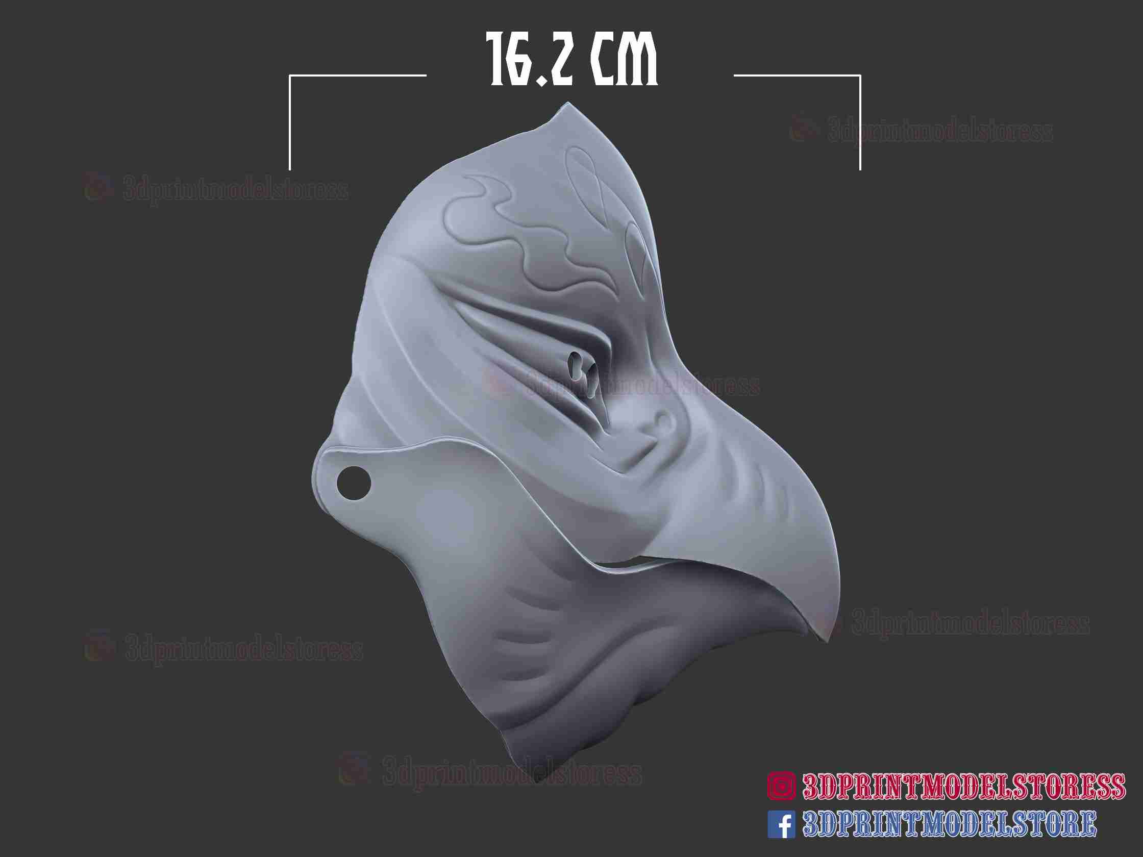 Japanese Kitsune Oni Samurai Bird Mask | 3D models download | Creality ...