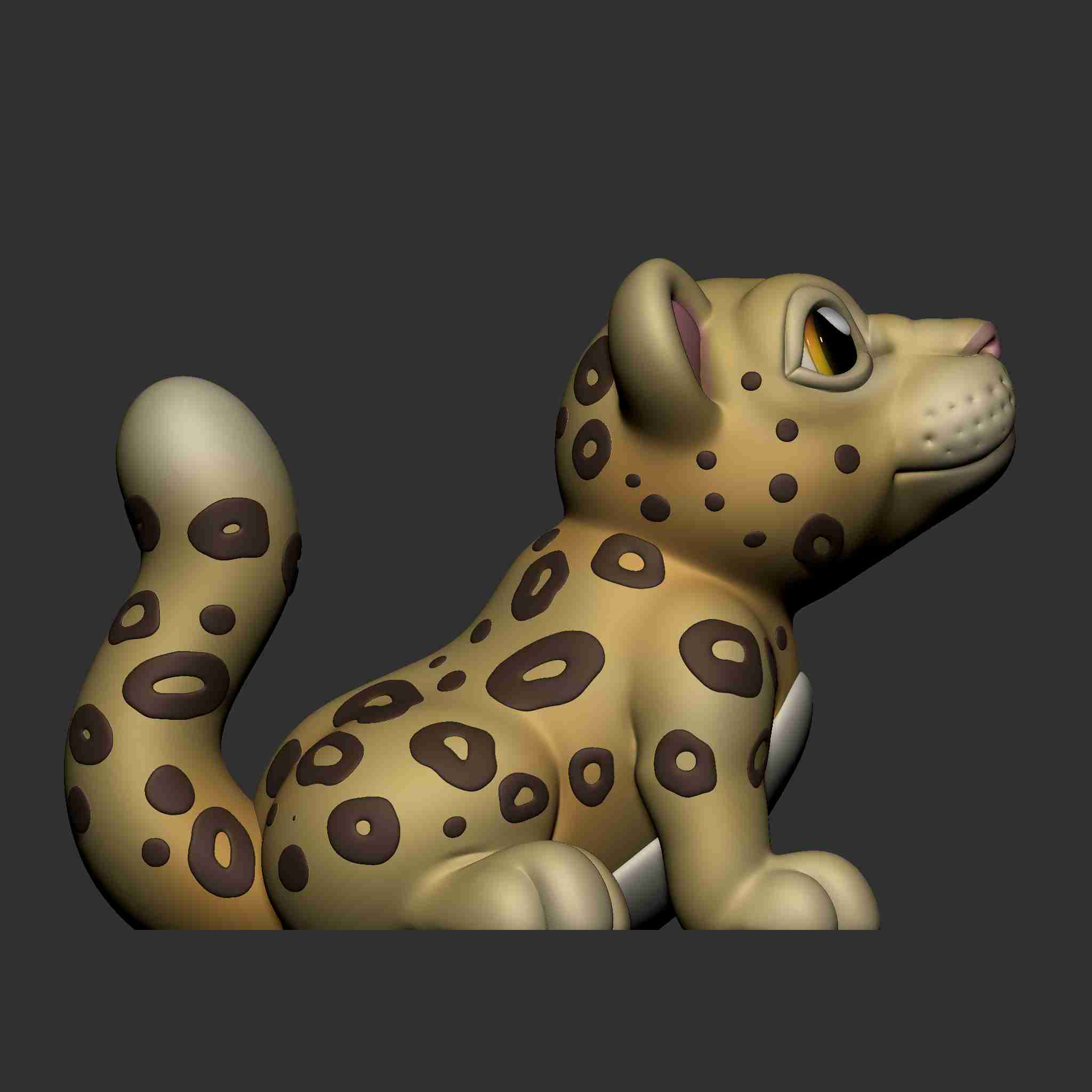 CUTE LEOPARD (PRINT IN PLACE) | 3D models download | Creality Cloud