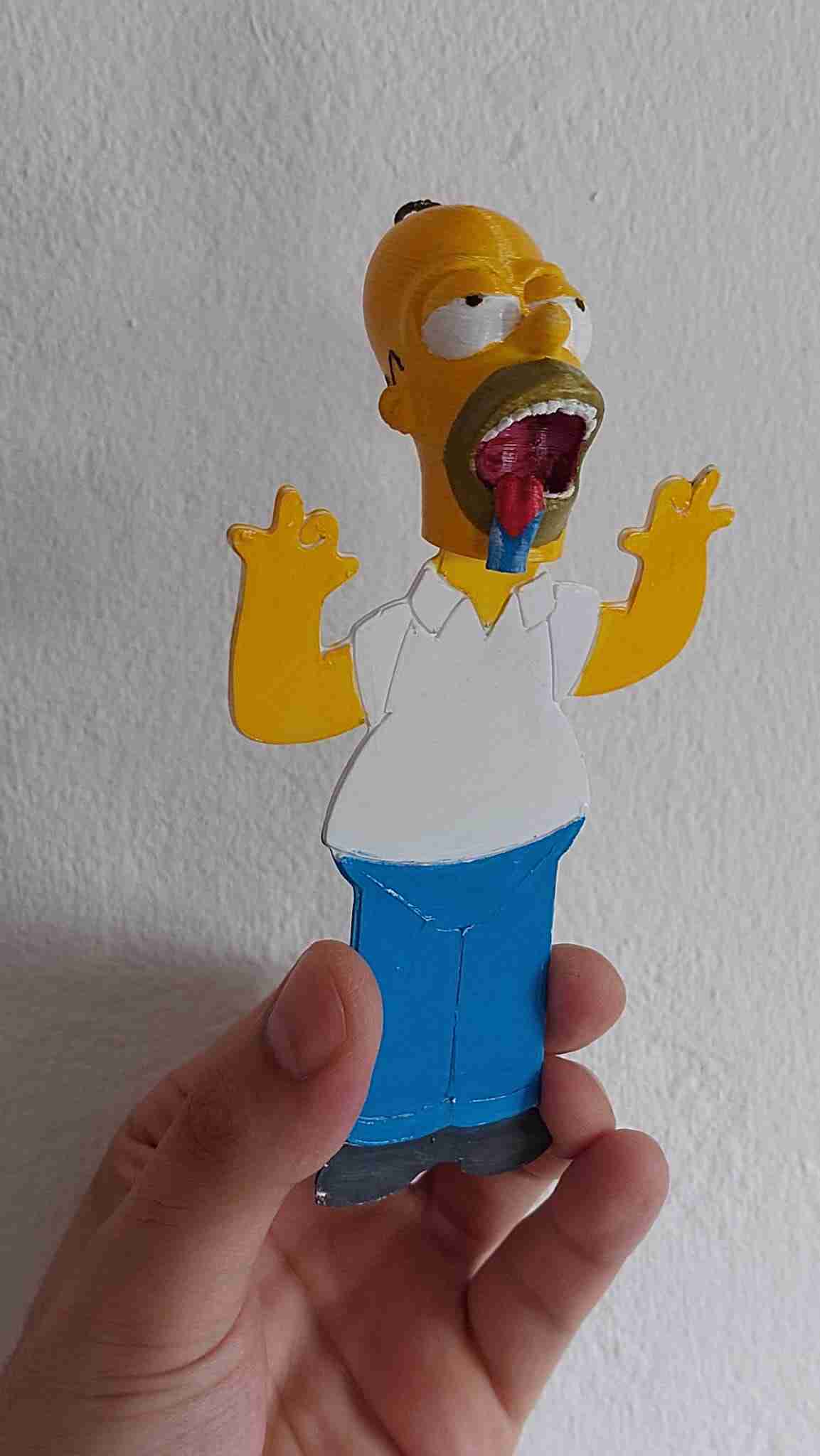 Bookmark Homer Simpson Drooling | 3D models download | Creality Cloud
