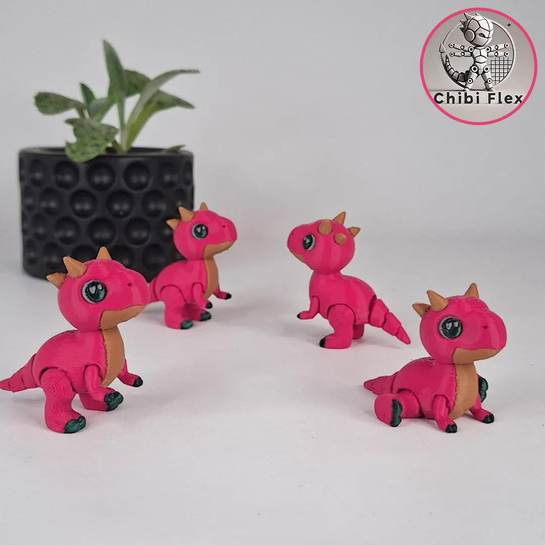 3D Printer Files | 3MF File | Flexi Mini Carnotaurus | Print In Place ...