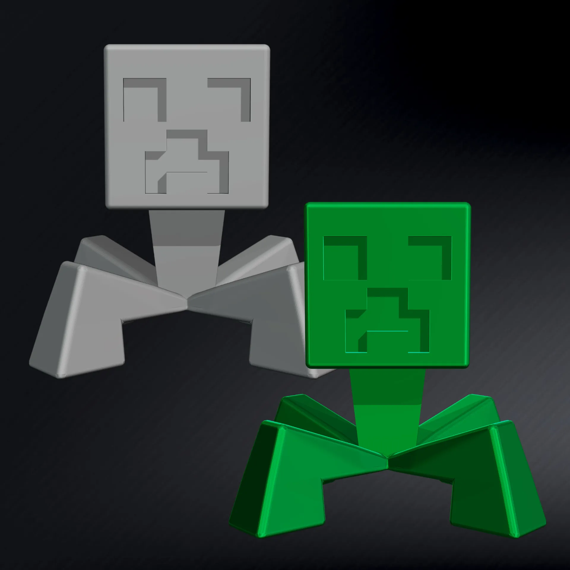 Free Characters & Creatures STL Download - FREE Creeper Minecraft ...