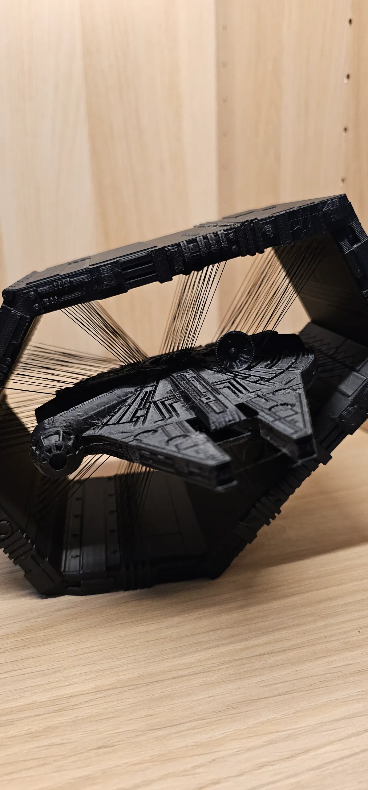 First time trying a suspended print, can out great using Creality Hyper filament on a K1C ...