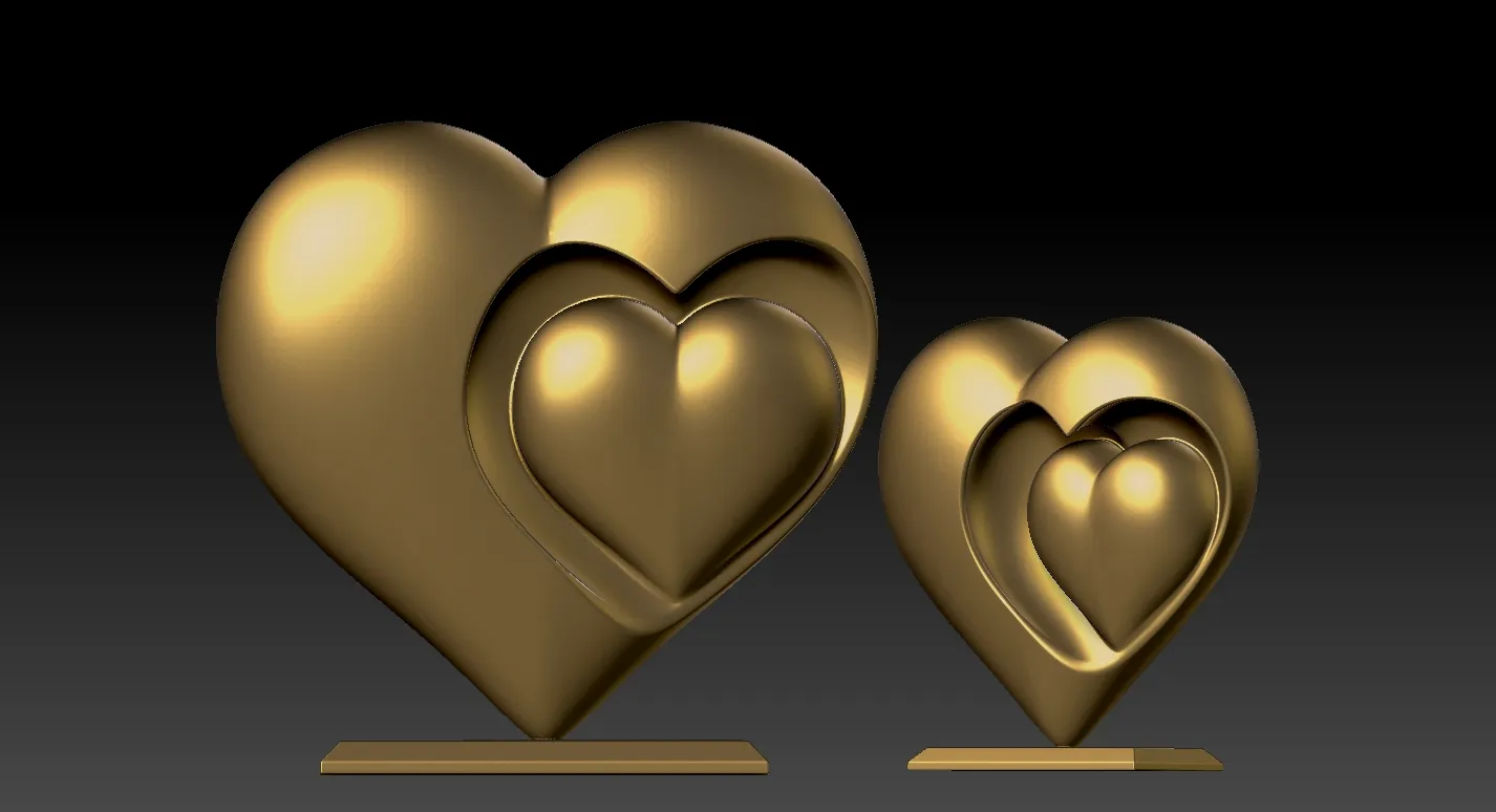 Sculptures & Artworks STL indir - Love heart sculpture - decor - 3D ...