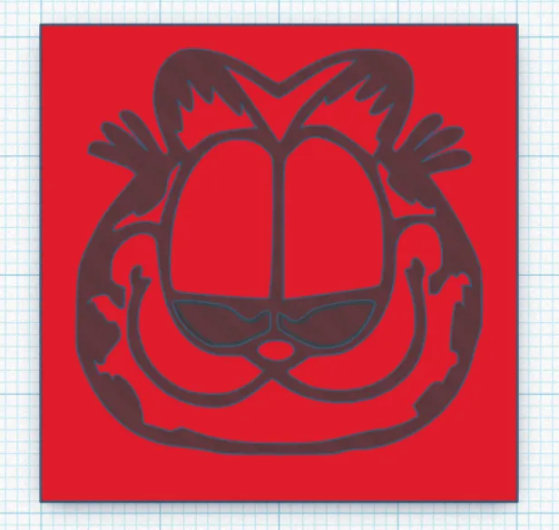 3D Printer Files | 3MF File | Garfield face | Creality Cloud