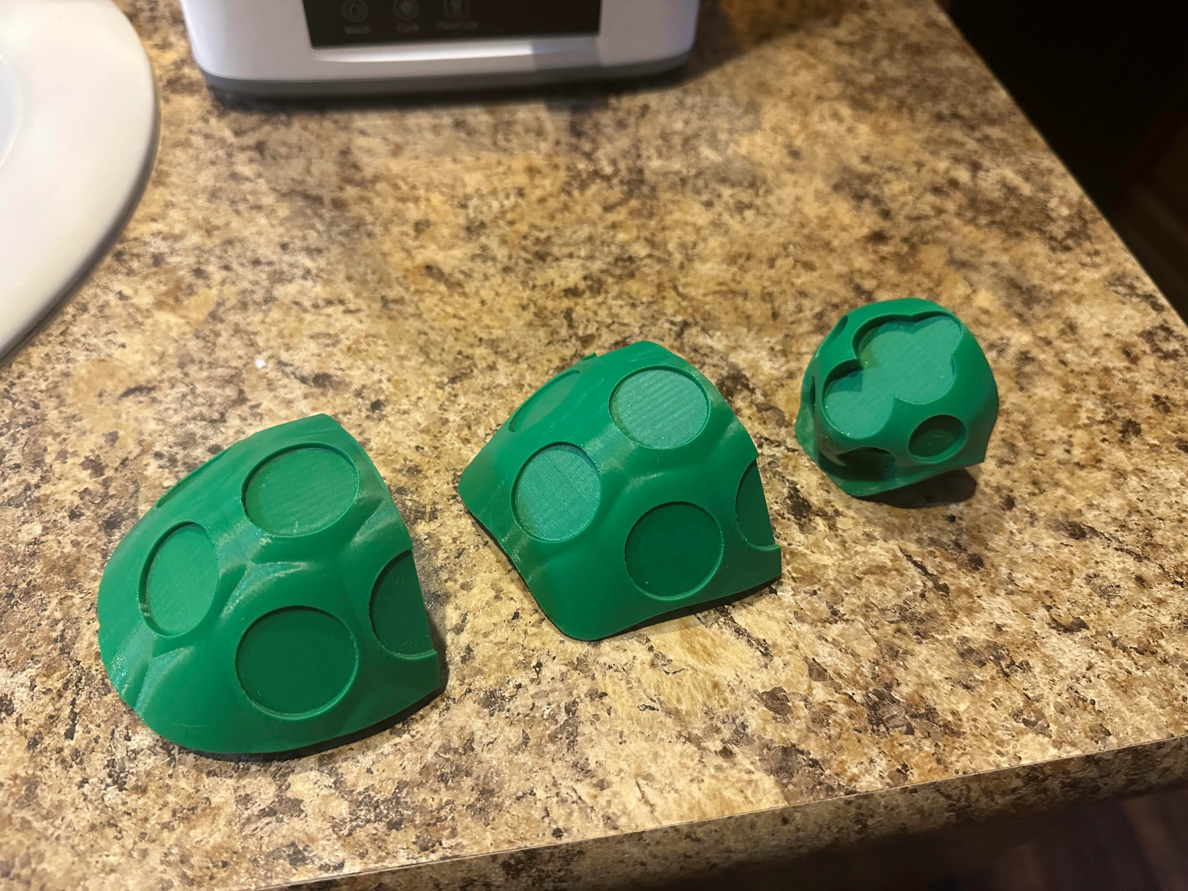 This is the first part I printed. The Green Came out great at .02 layer ...
