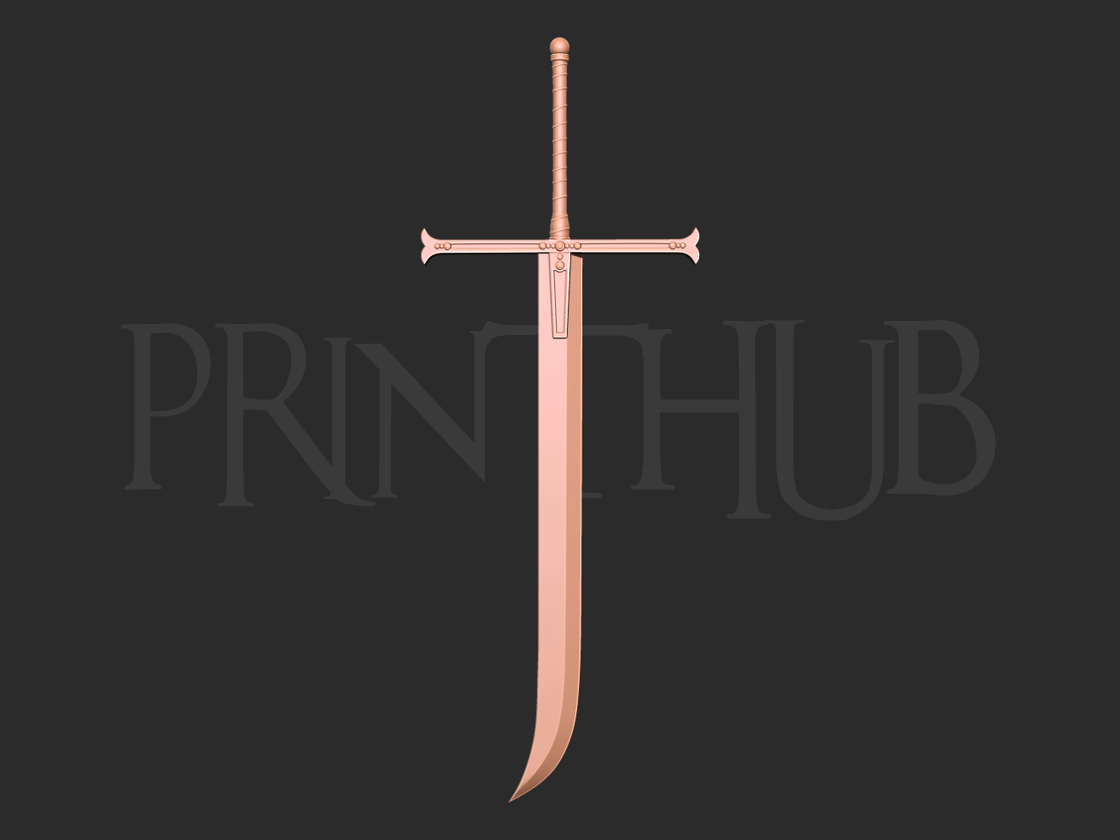 Yoru Dracule Mihawk Sword 3d print model | 3D models download ...