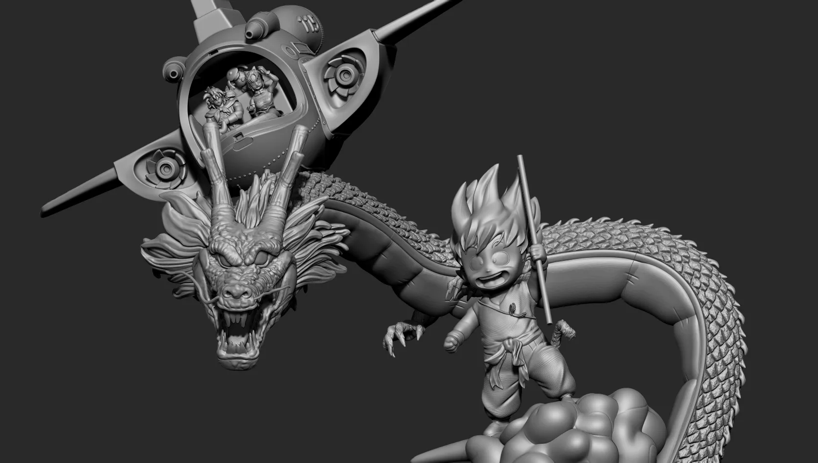 DRAGON BALL KID GOKU | 3D models download | Creality Cloud