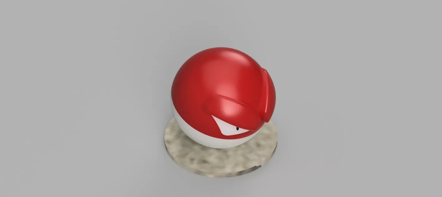 Characters & Creatures STL Download - Pokemon 0100 Voltorbby RconR3D