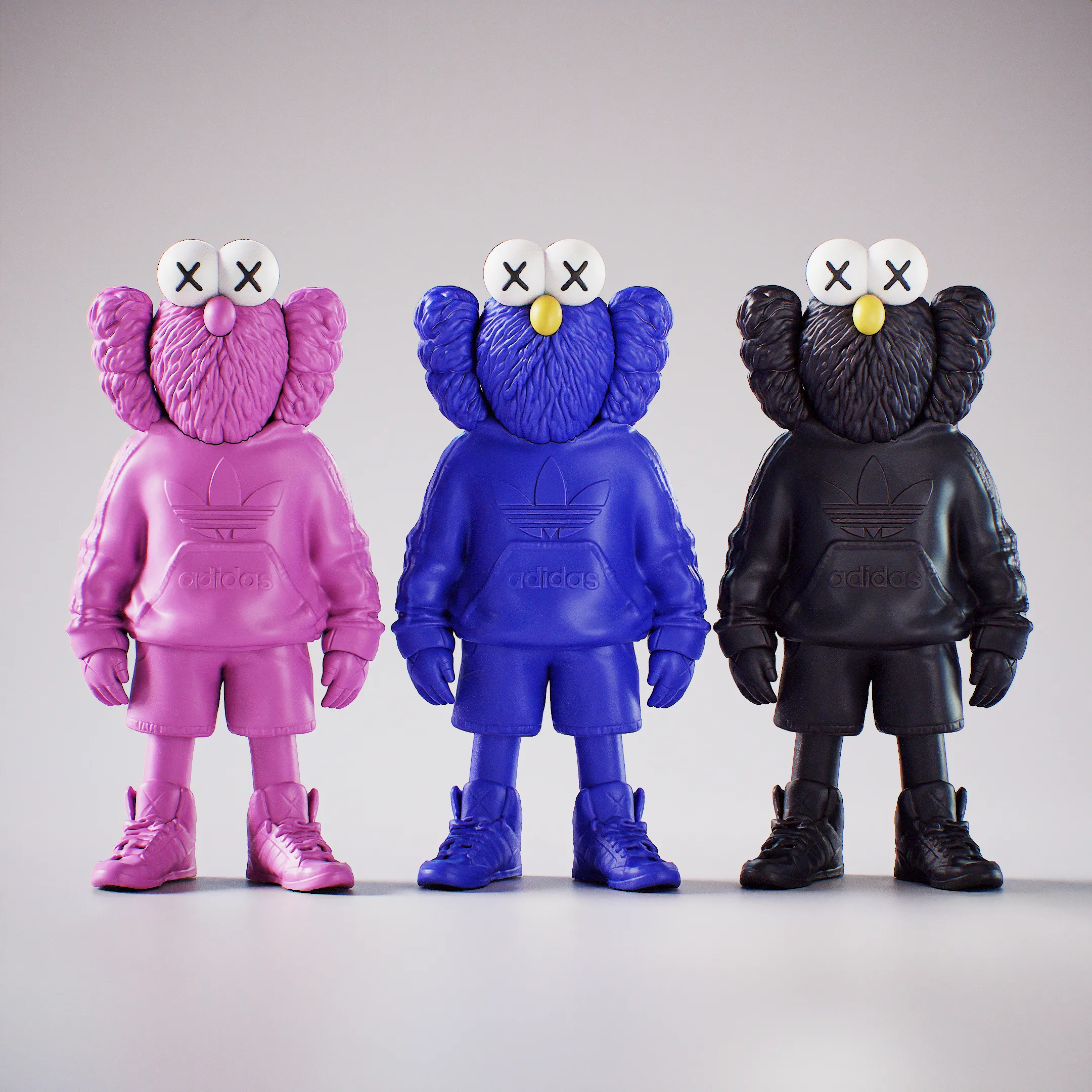 Home Decorations & Ornaments STL Download - Kaws Adidas Junior "BFF ...