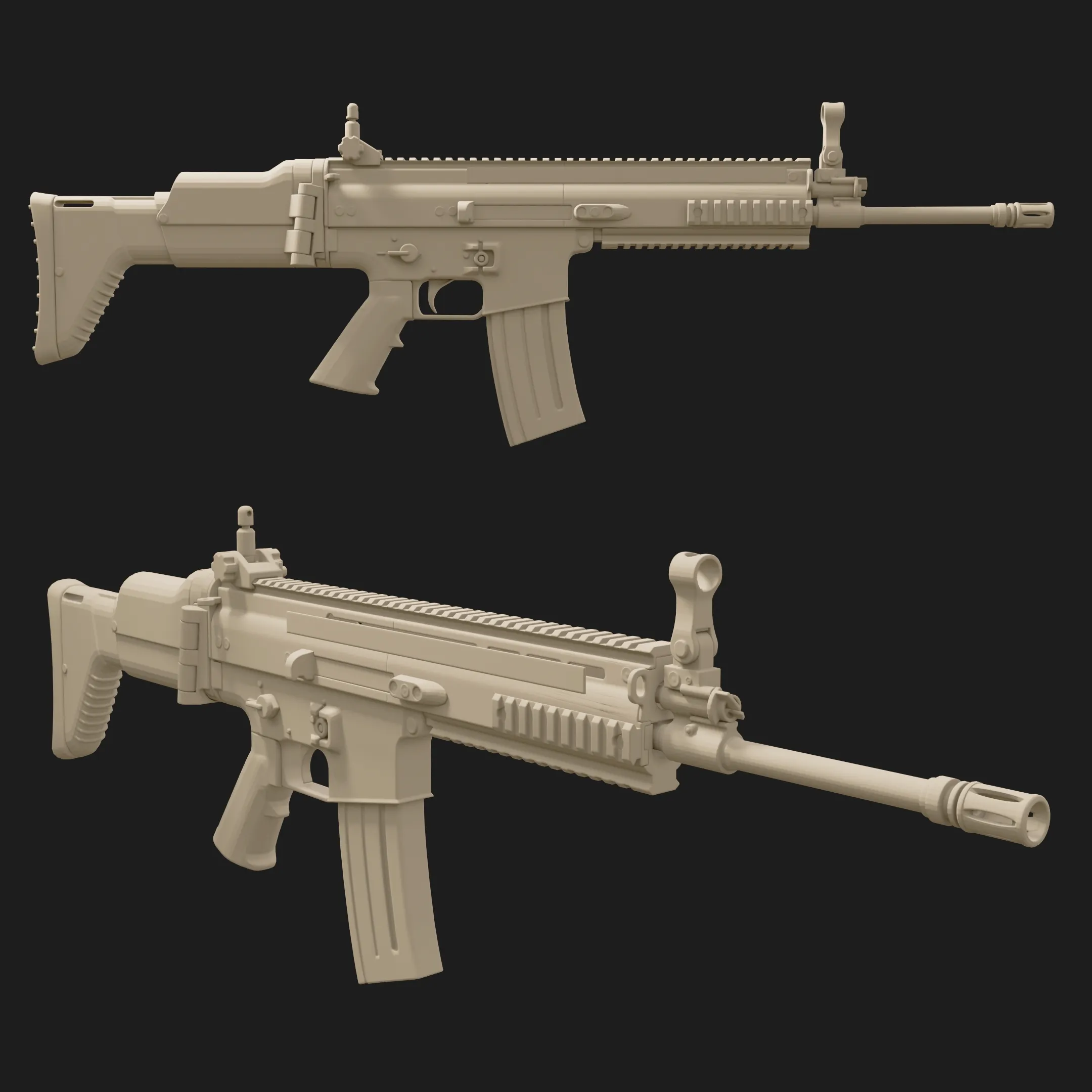 FN SCAR-L Replica | 3D models download | Creality Cloud