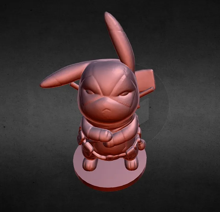 Characters & Creatures STL Download - picachu deadpoolby celticverse