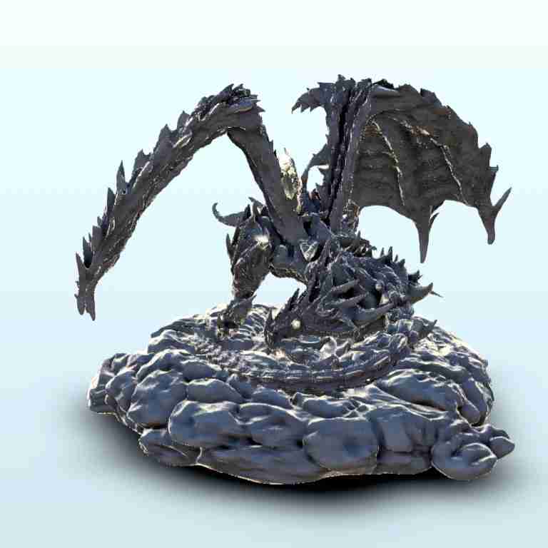 Winged beast with sword - figure dark miniatures warhammer | 3D models ...