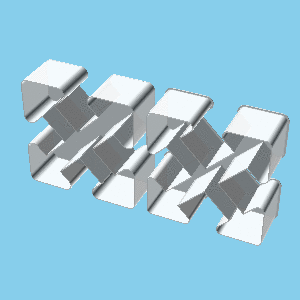 Cross Directions sign, nestable box (v1) | 3D models download ...