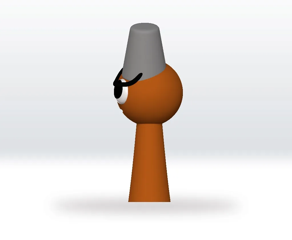 Characters & Creatures STL Download - Sprunki Brown Brud STL, 3mf, Obj ...