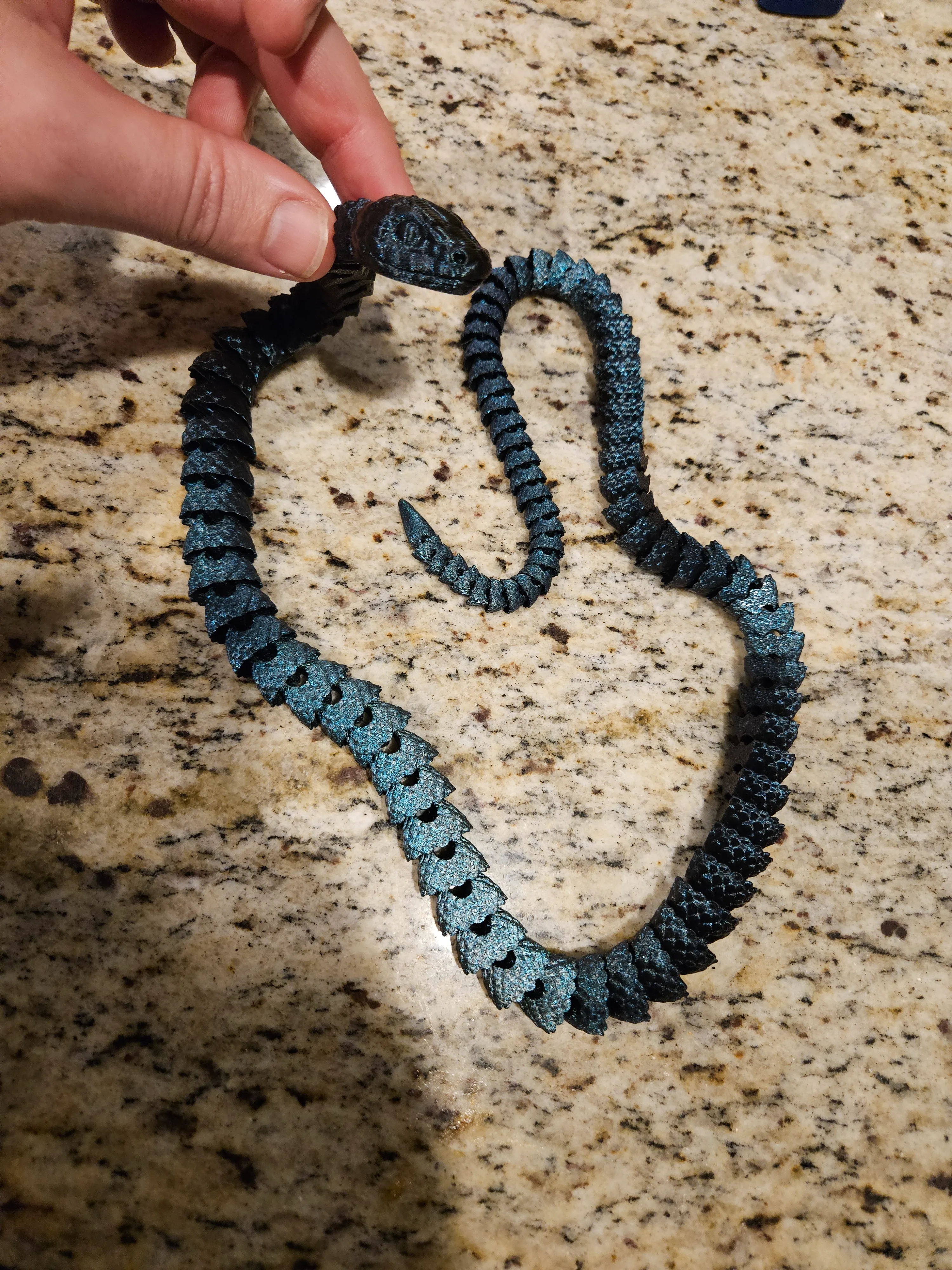 Printed in flashforge chameleon PLA color shift filament (nebula purple ...