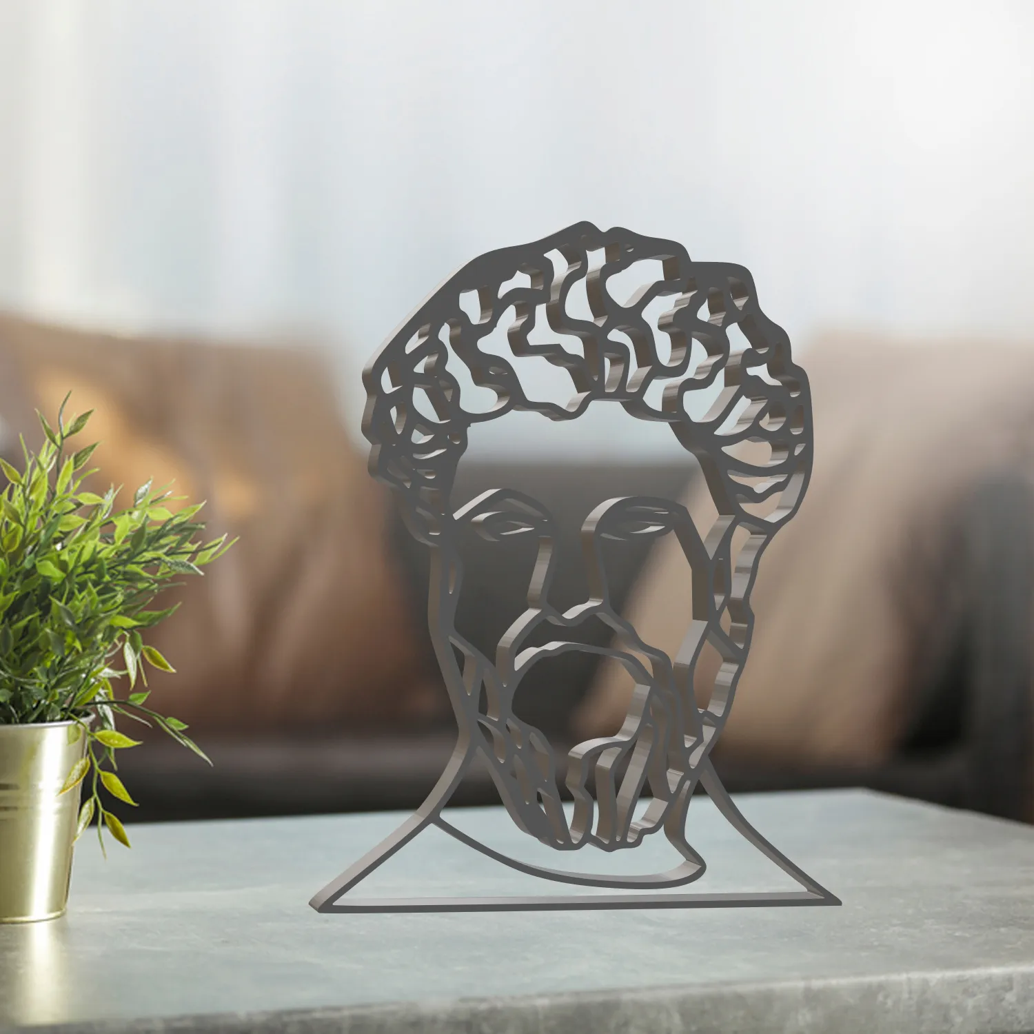 Digital Art STL Download - Desktop Line Art - Marcus Aureliusby OALPO