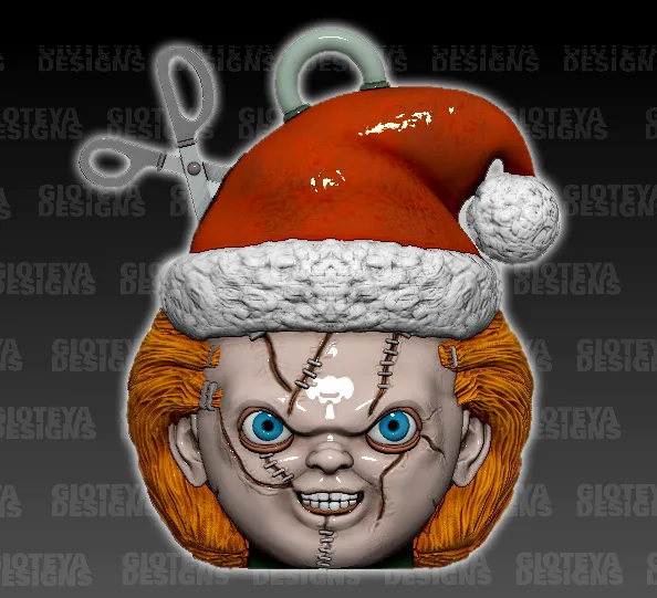 Xmas Horror Ornaments Chucky | 3D models download | Creality Cloud