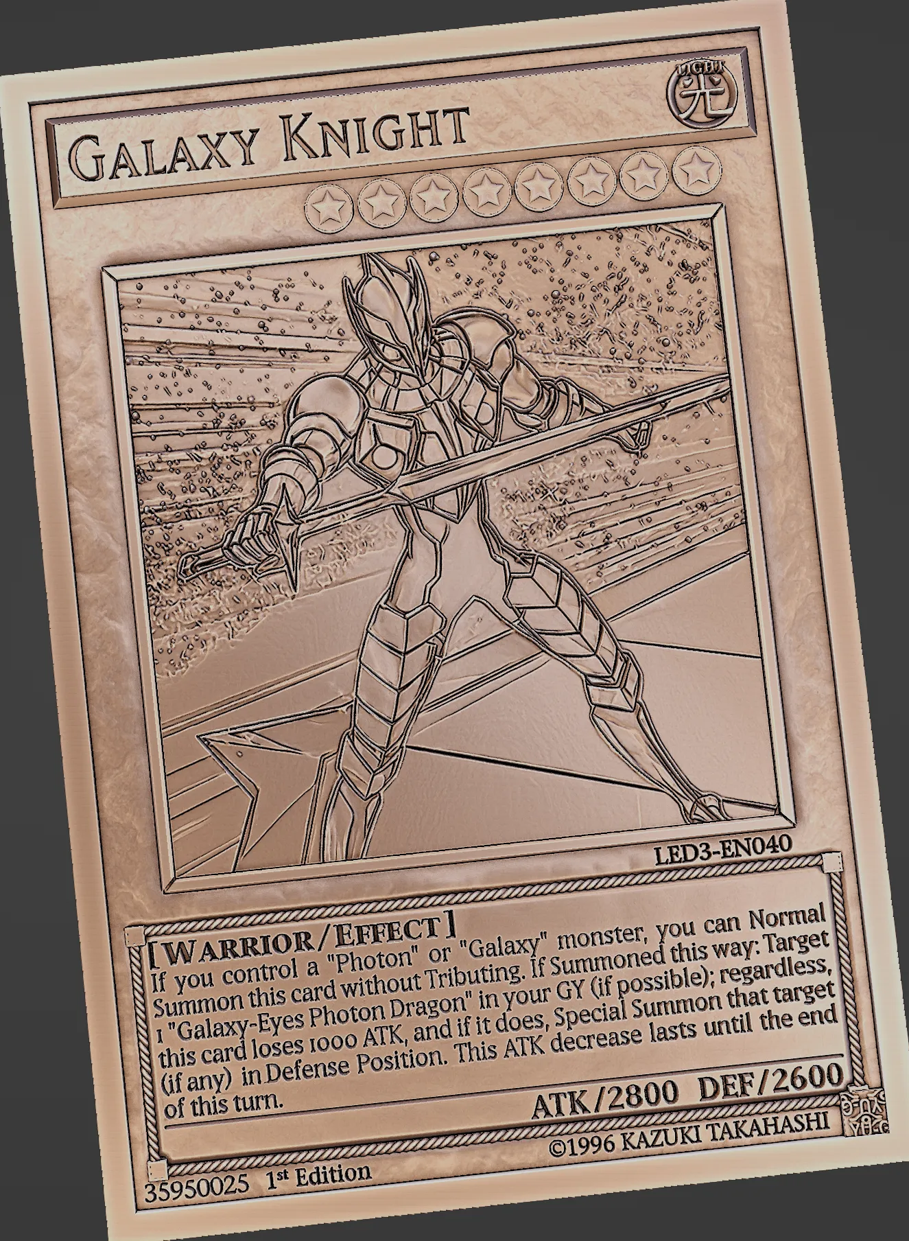 Free Other STL Download - Galaxy Knight - yu-gi-oh!by Wsonuchiha3D