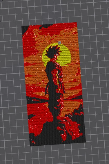 3D Printer Files | 3MF File | Goku at Sunset (Hueforge) | Creality Cloud