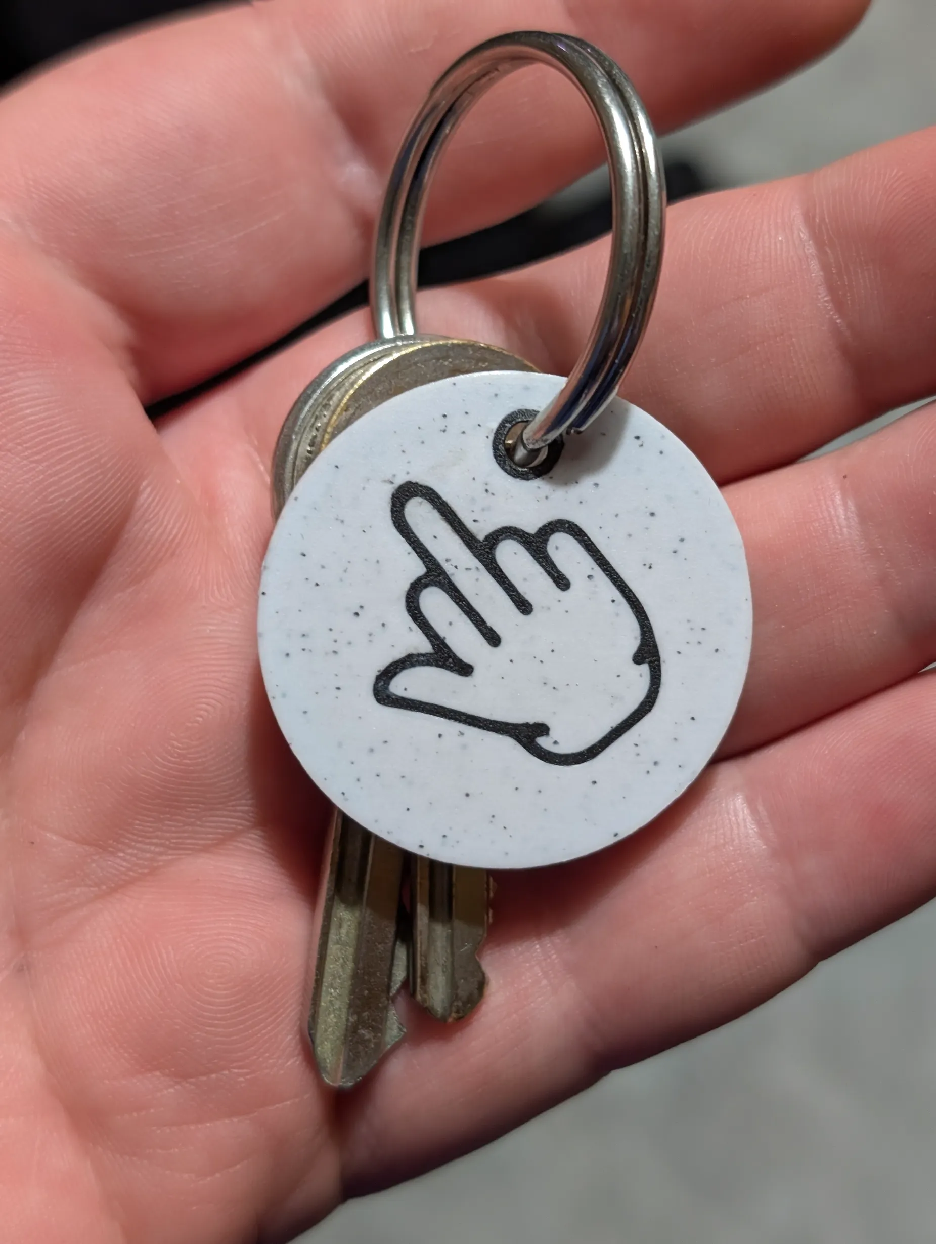 3D Printer Files | 3MF File | Middle Finger Keychain - Multicolor ...