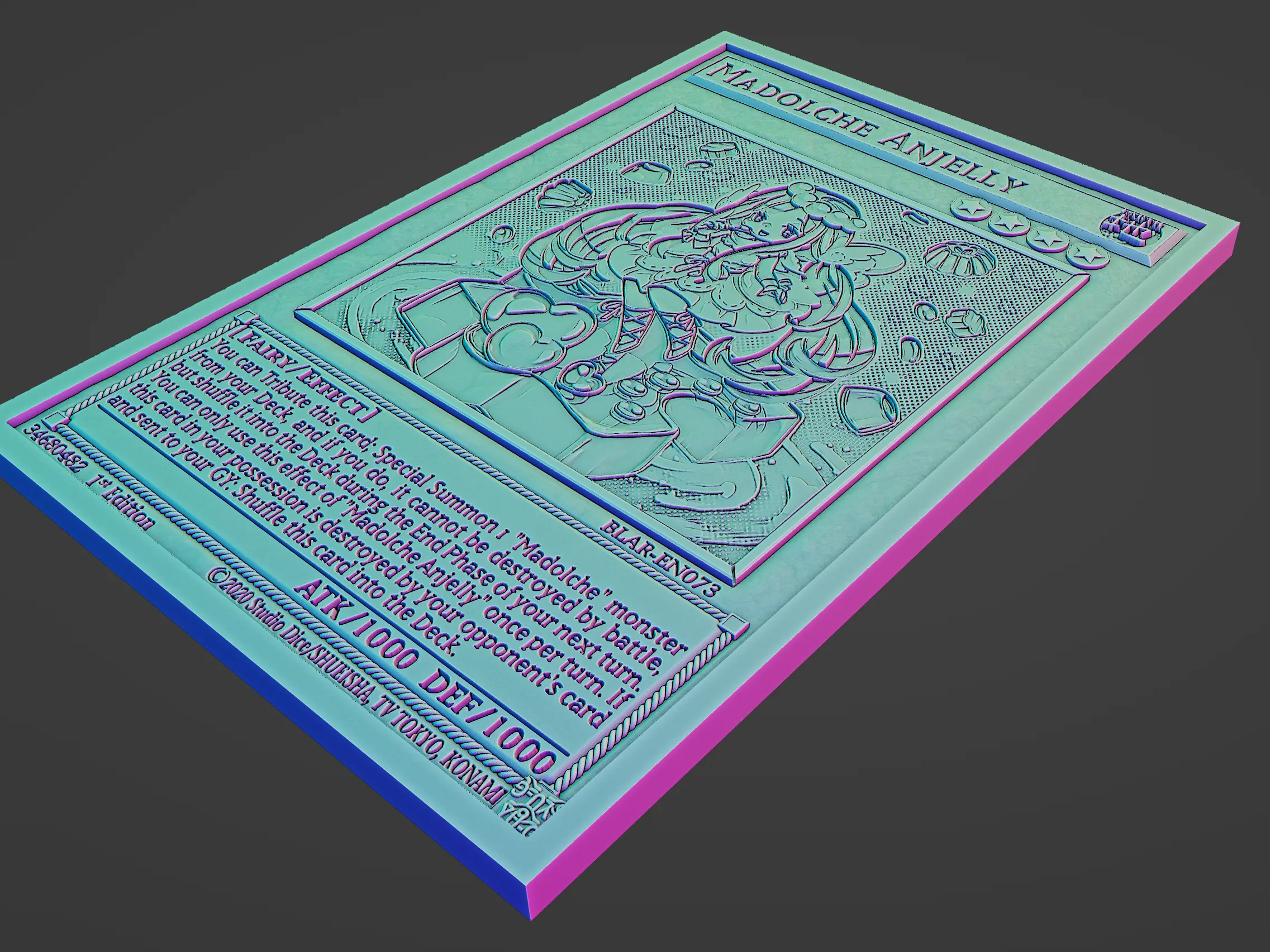 Free Other STL Download - Madolche Anjelly - yu-gi-oh!by Wsonuchiha3D