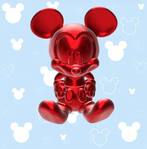 Characters & Creatures STL Download - Mickey chibi-Prinlab3d