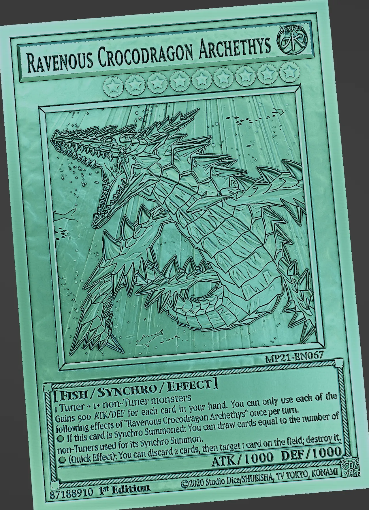 Free Other STL Download - Ravenous Crocodragon Archethys - yu-gi-oh!by ...
