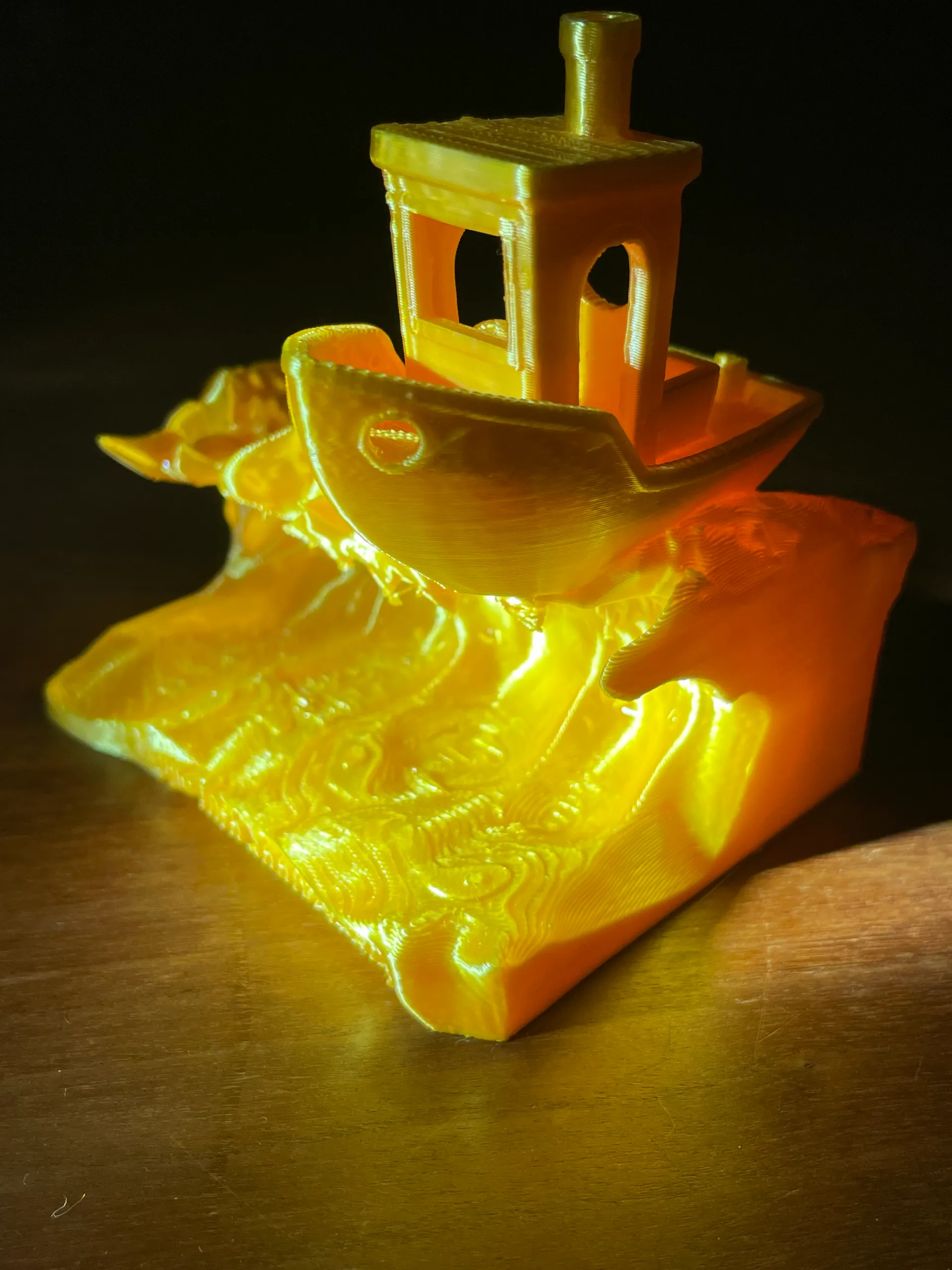 3D Printer Files | 3MF File | benchy riding a wave | Creality Cloud