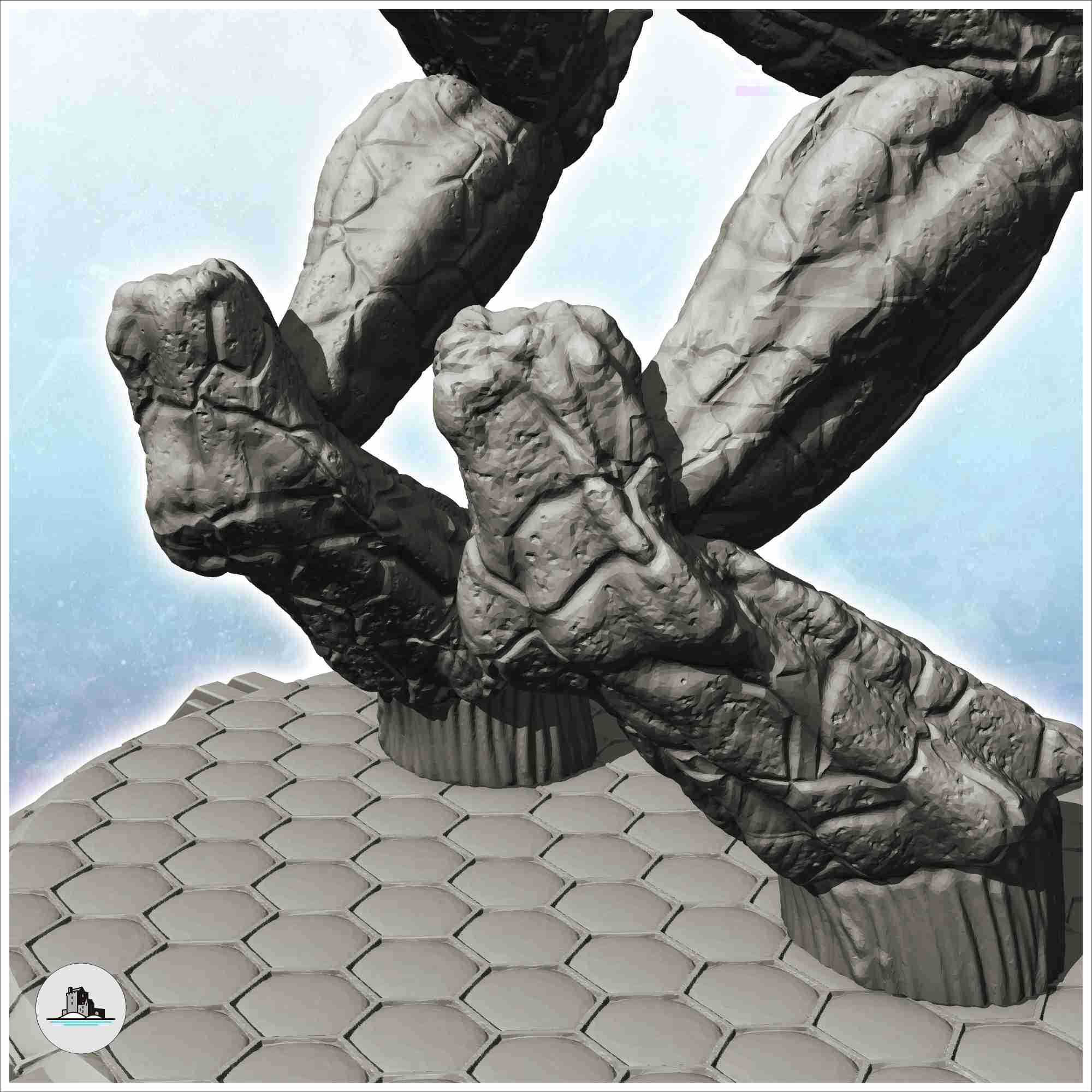 Alien creature with round antennas and no arms (4) - science | 3D ...