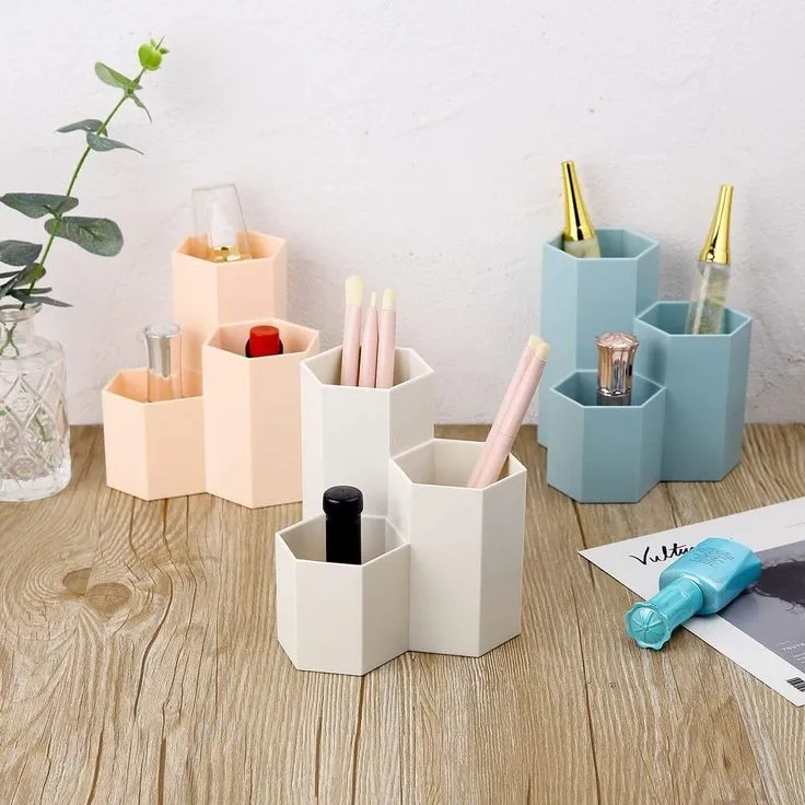 Home Decorations & Ornaments STL ダウンロード - Hexagonal Pen Holder ...