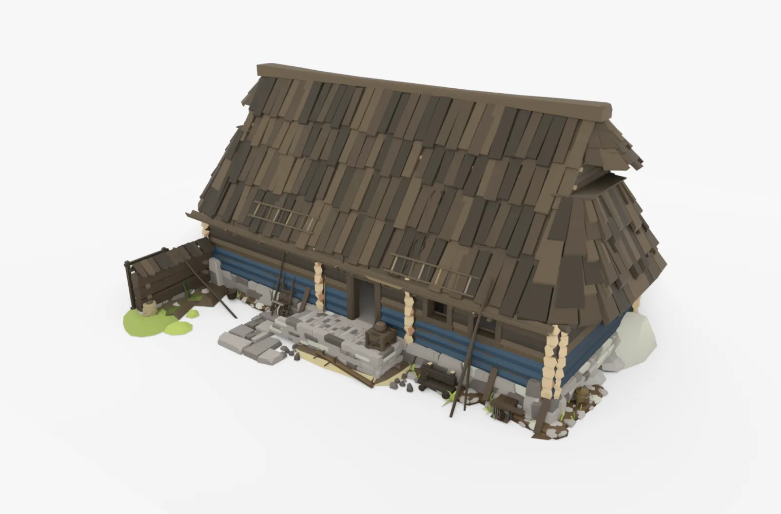 Props & Terrain STL Download - Slavic Medieval Tailor House with ...