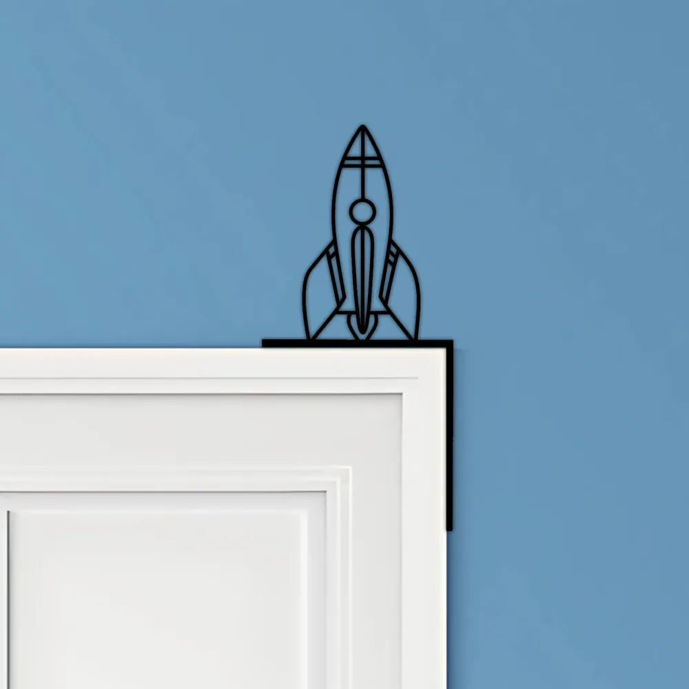 Home Decorations & Ornaments STL Download - Rocket Door Corner Decorby ...