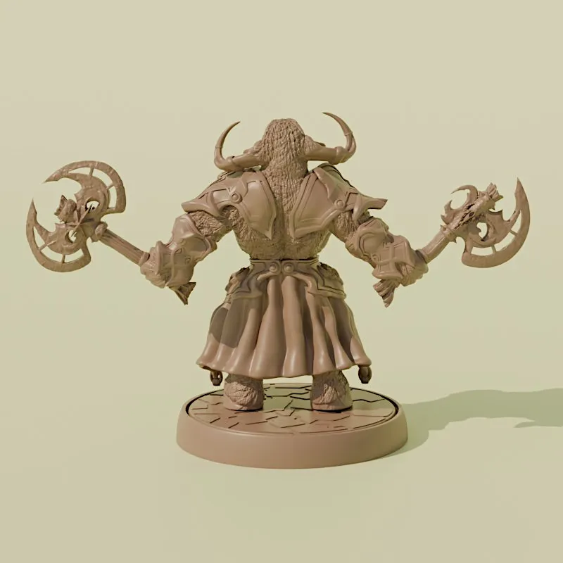 Characters & Creatures STL Download - minoataur pose 1by figures3d