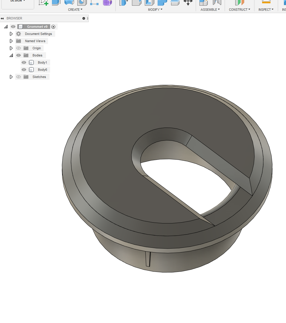 Grommet - Desk or Bench | 3D models download | Creality Cloud