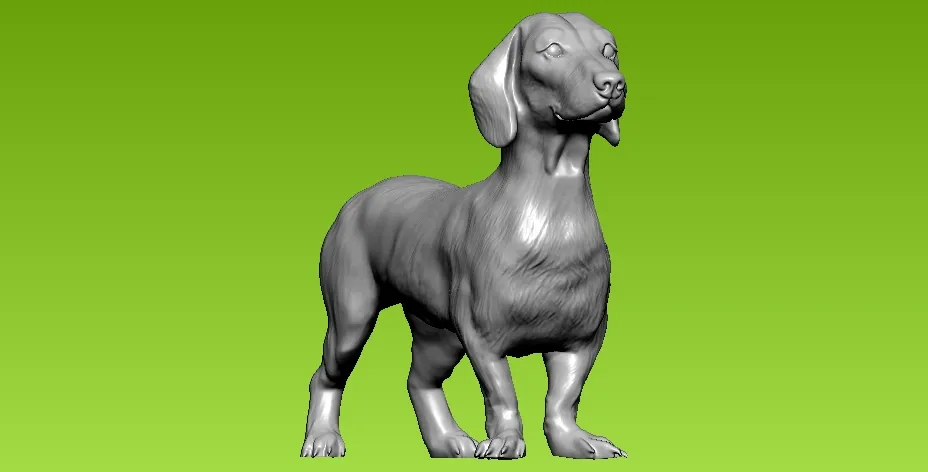 Dask shund Dog model - Statue - 3D print | 3D models download ...