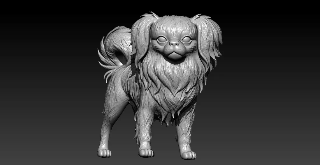 Characters & Creatures STL Download - Japanese Chin Dog - Japanese ...