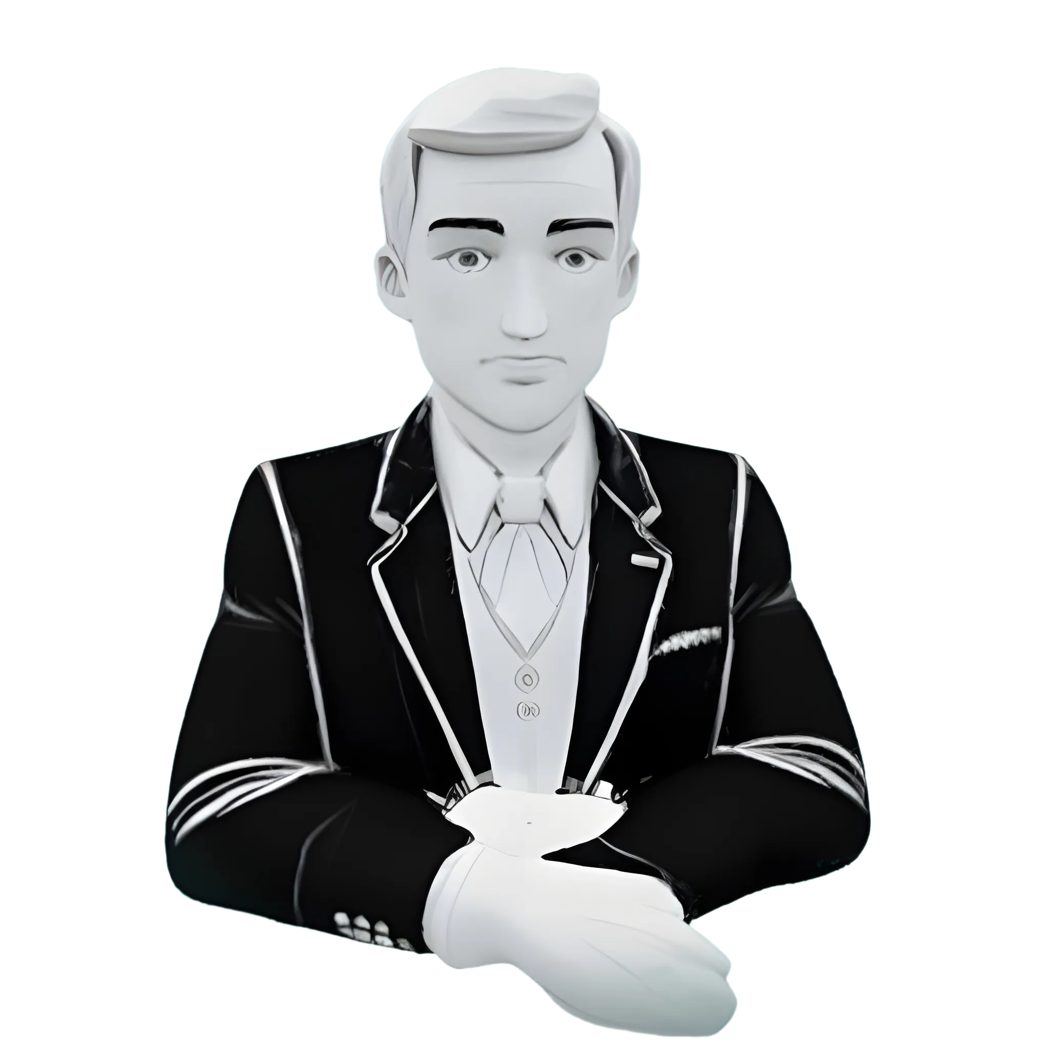 Noir Character Collection - Vintage Gentleman Busts | 3D models ...