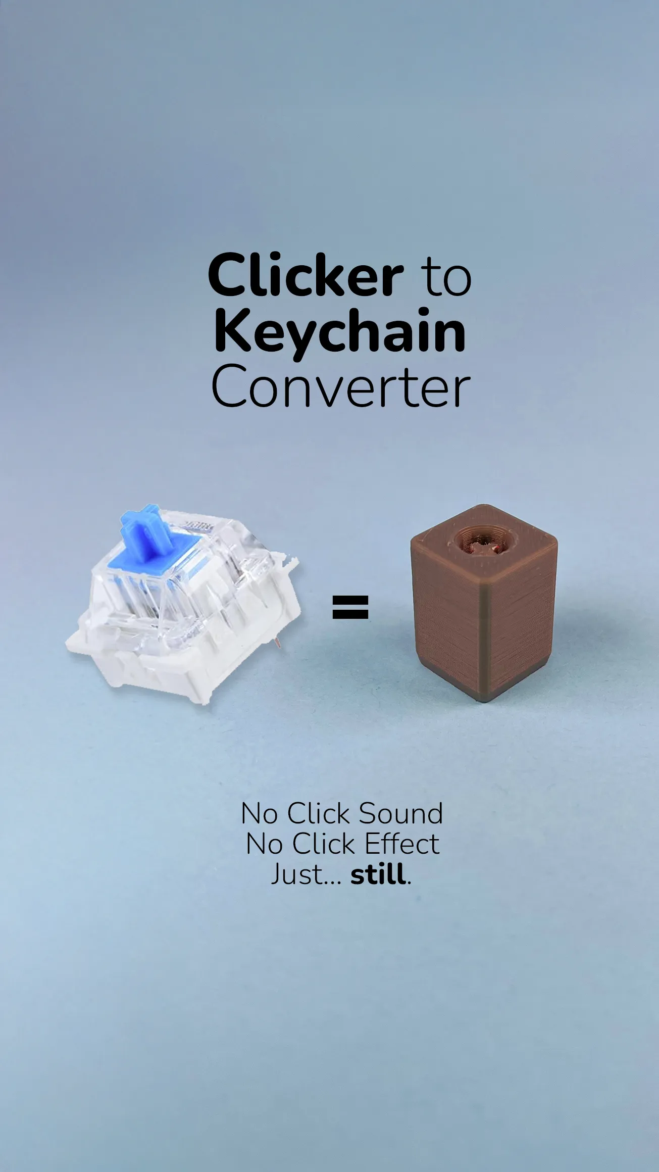 3D Printer Files | 3MF File | Clicker to Keychain Converter, Dummy ...